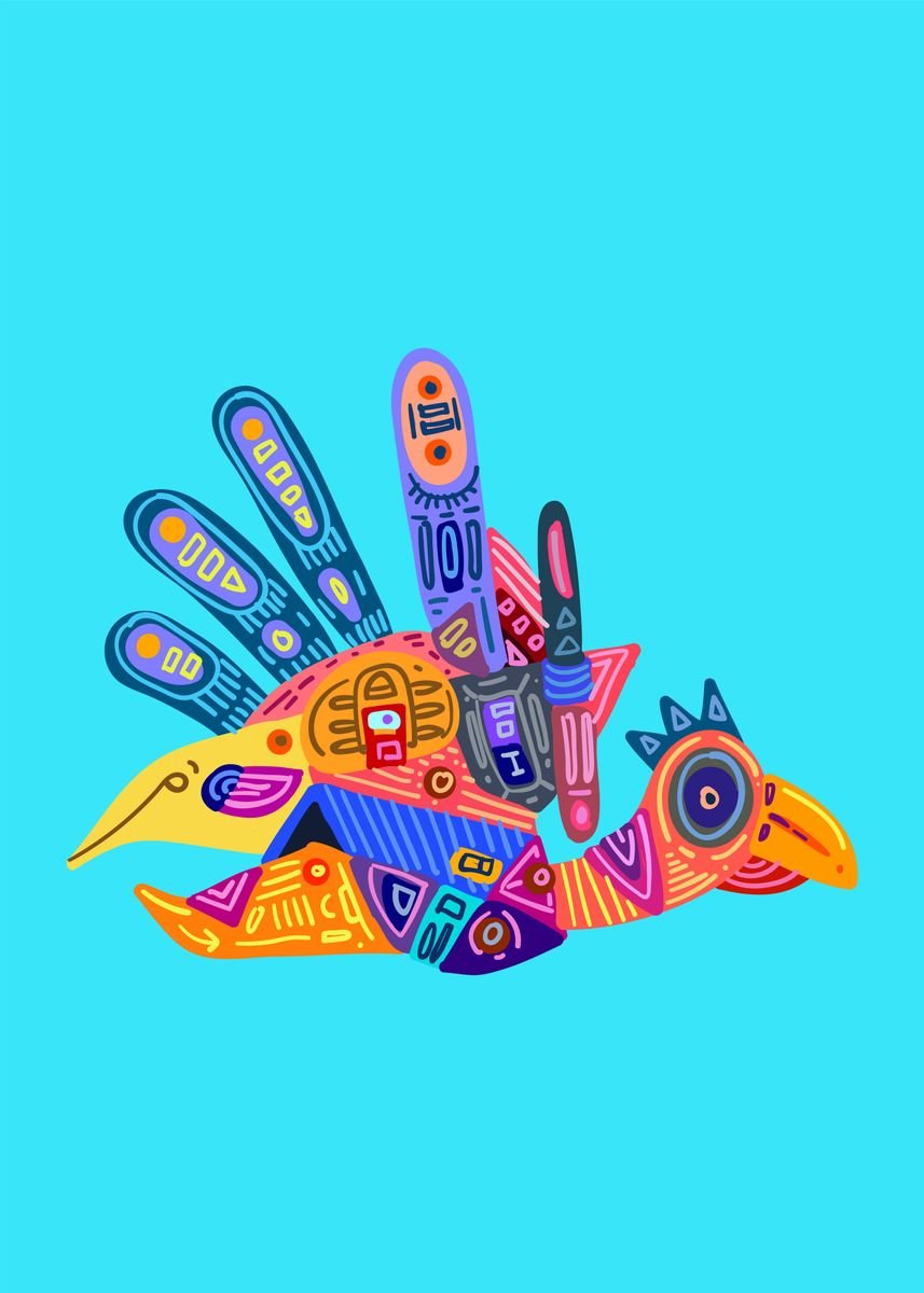 'Fly with Happy Colors' Poster by Singpentinkhappy | Displate