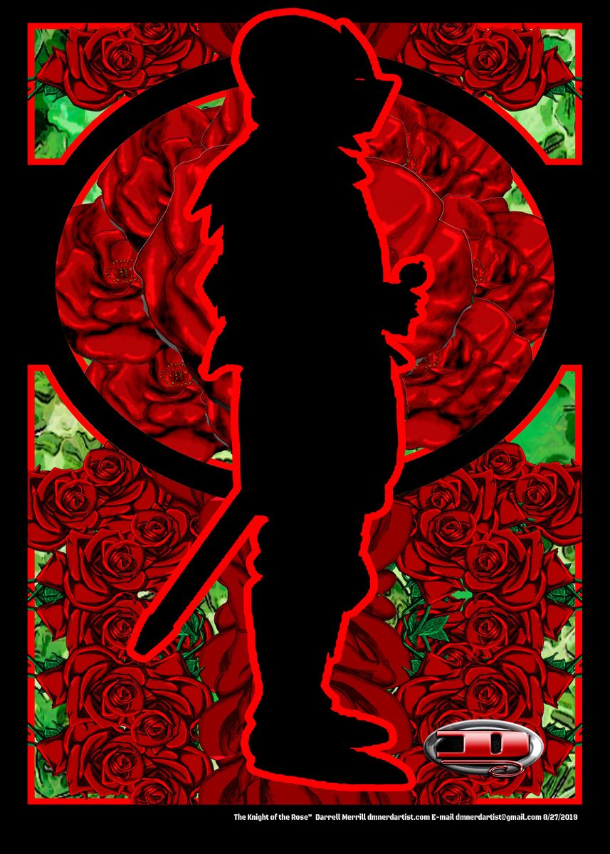 'The Knight of the Roses' Poster, picture, metal print, paint by ...