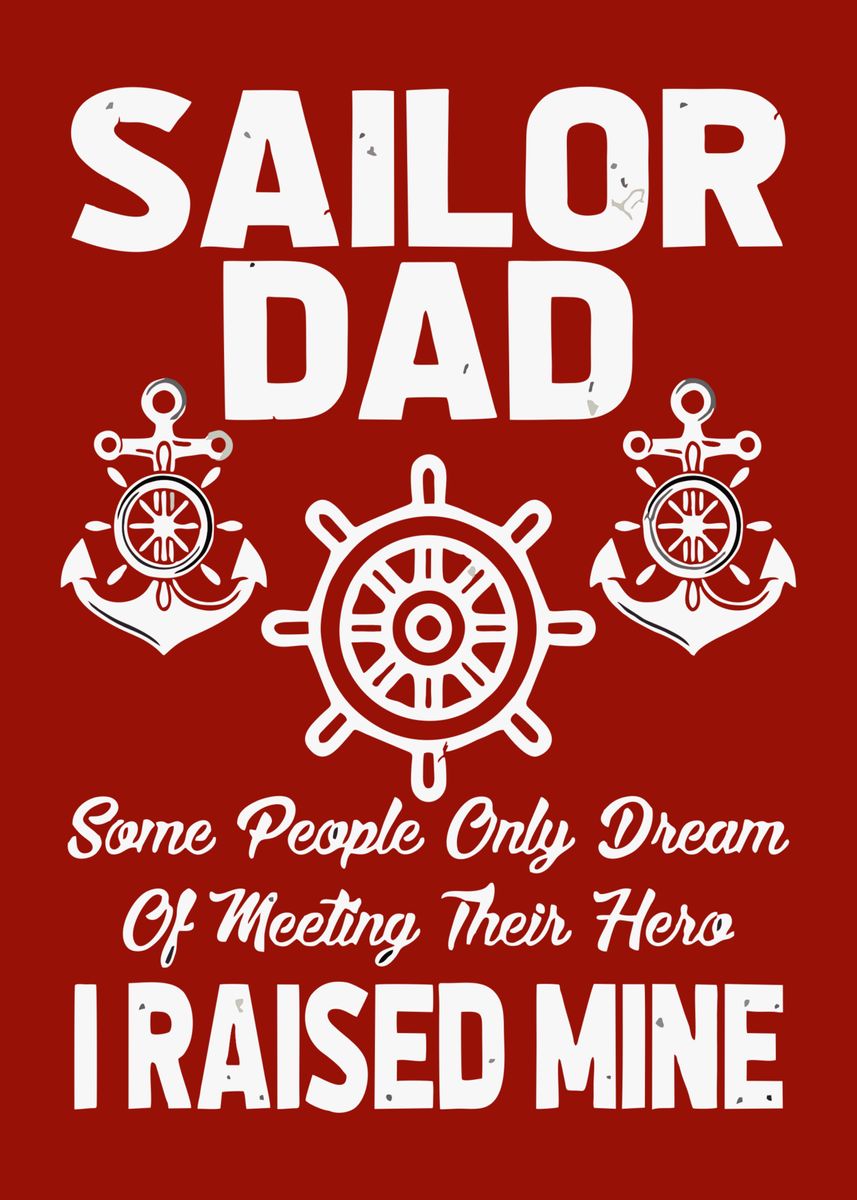 'DAD SAILOR' Poster by DAD GIFTS | Displate
