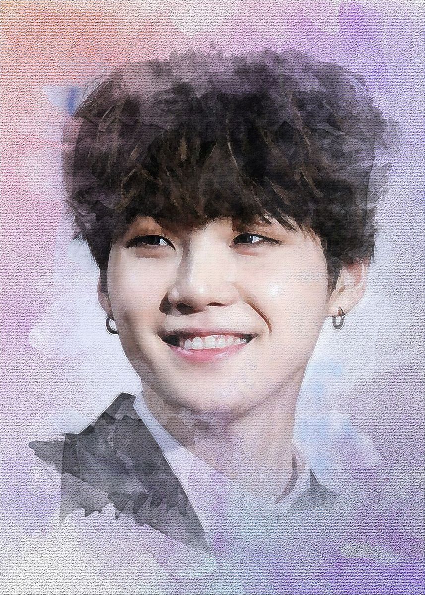 'BTS SUGA' Poster, picture, metal print, paint by The Exlucive | Displate