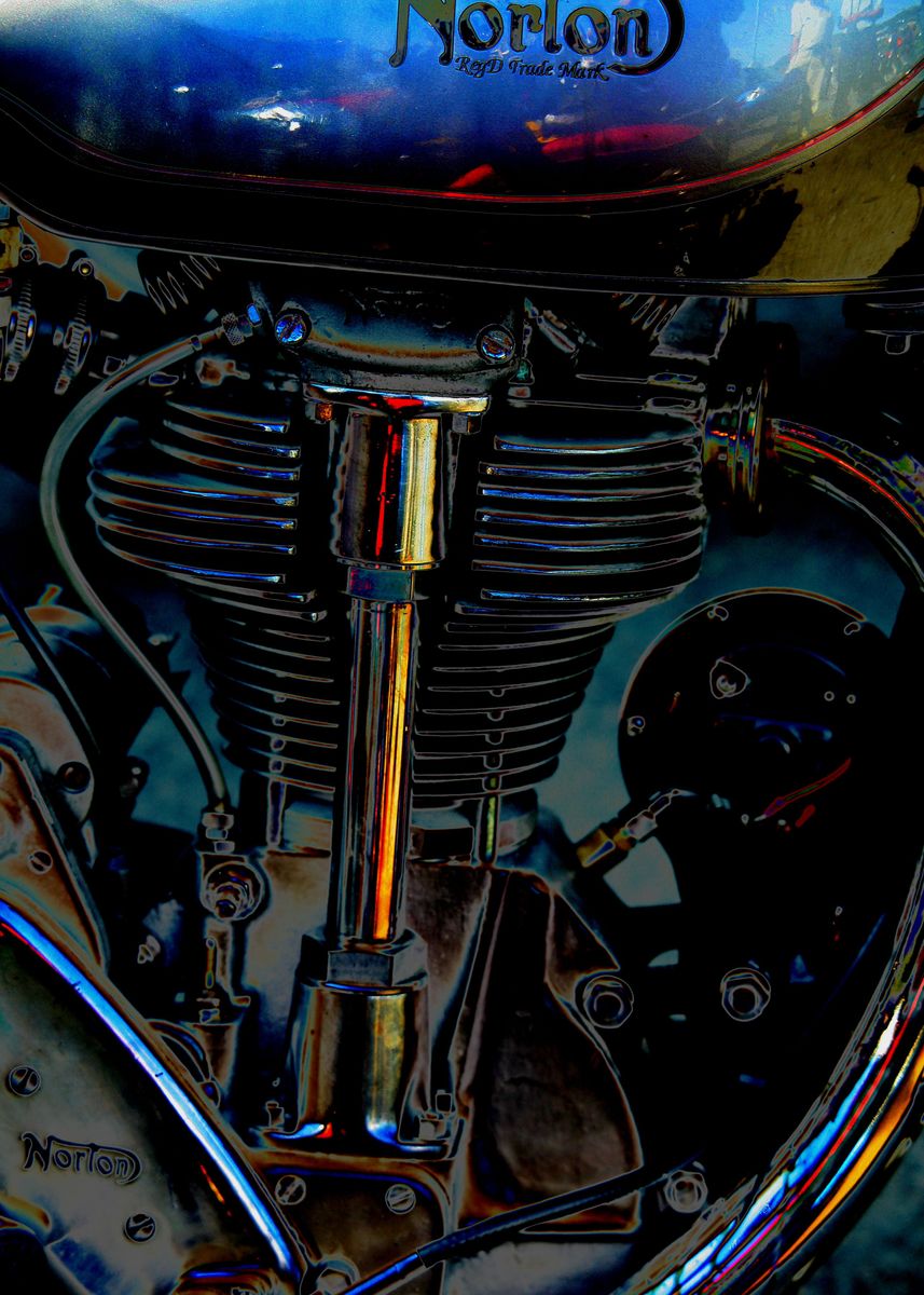 'Norton' Poster, picture, metal print, paint by Glue | Displate