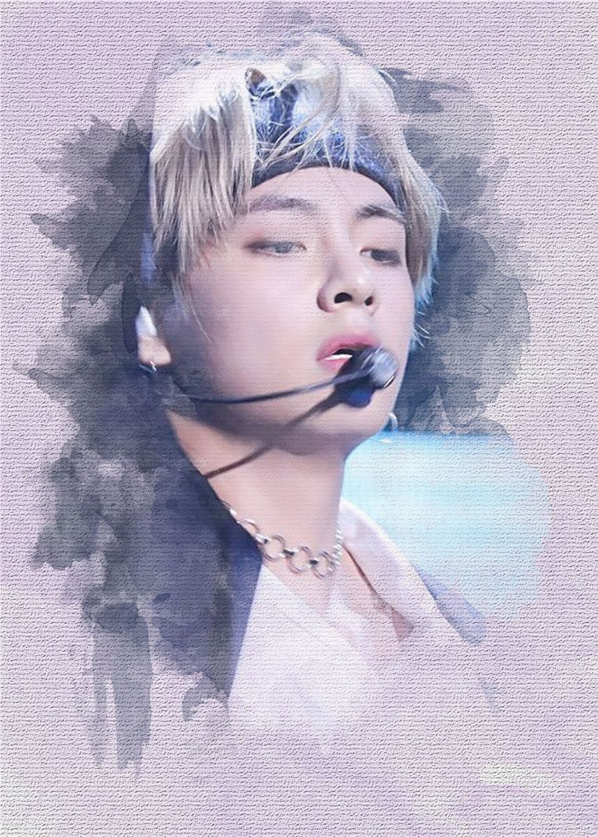 'BTS V KPOP' Poster, picture, metal print, paint by The Exlucive | Displate