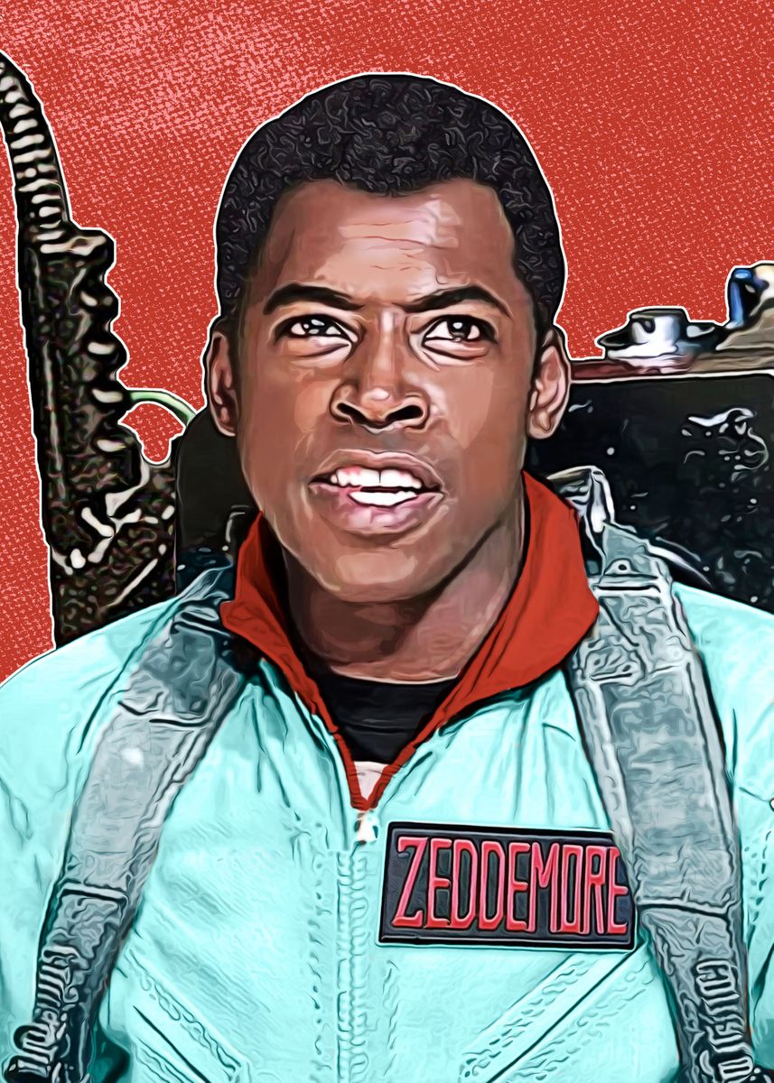 'Real Ghostbusters Winston' Poster, picture, metal print, paint by Cole ...