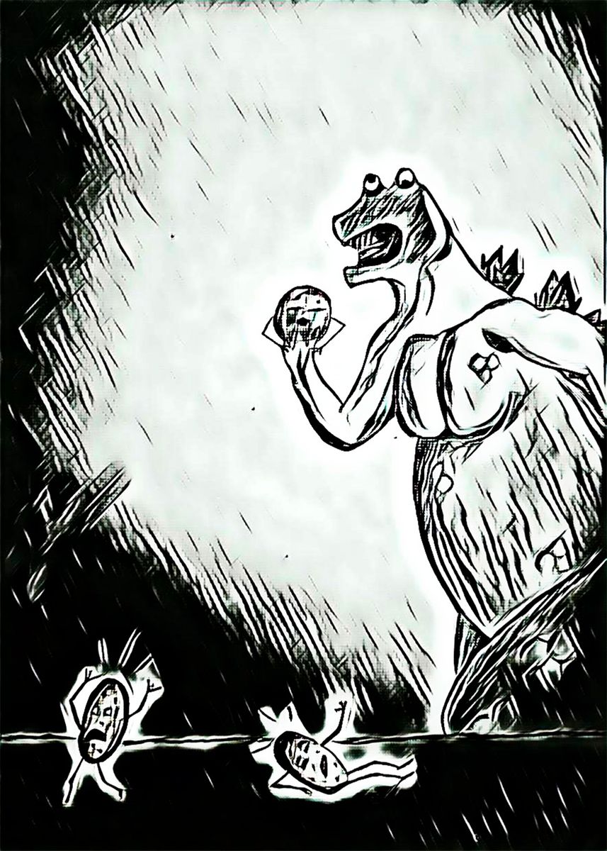 'Monstruo ComeGalletas' Poster, picture, metal print, paint by Hikthor ...