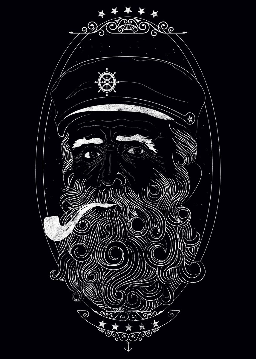 'Sailor' Poster, picture, metal print, paint by Elizabeth Ford | Displate