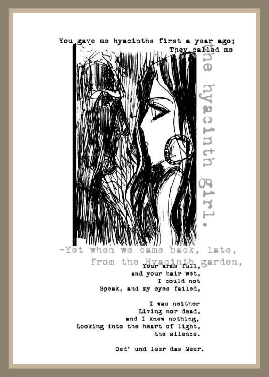 'The Hyacinth Girl' Poster, picture, metal print, paint by kapush ...