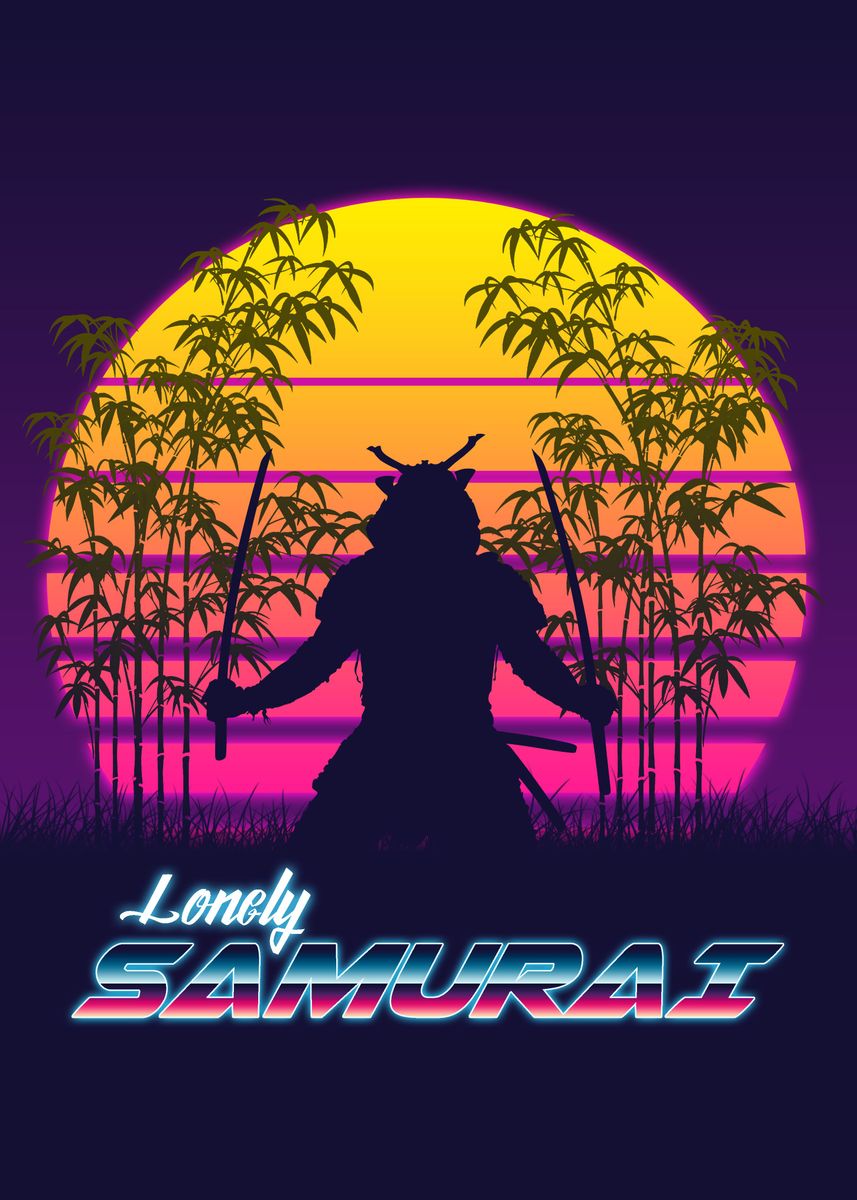 'Lonely Samurai ' Poster, picture, metal print, paint by Eternal Art ...