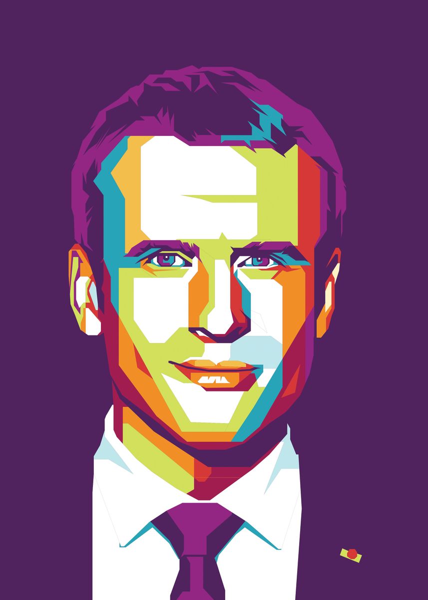 'Macron' Poster, picture, metal print, paint by Jack | Displate