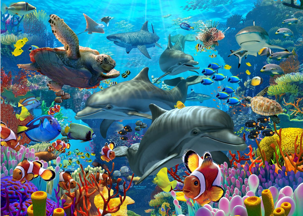 'Corel Sea' Poster by David Penfound | Displate