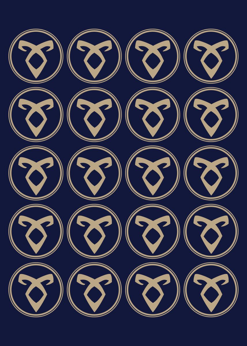 'Angelic Rune' Poster by Brandon Crabtree | Displate