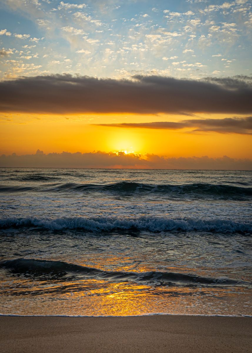 'Golden sunrise' Poster by Hristo Anestev | Displate