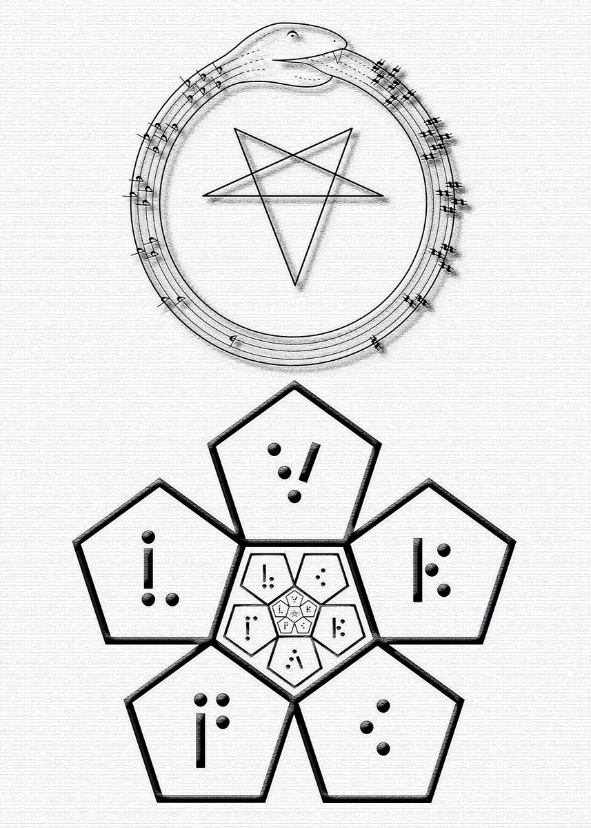 'Ouroboros and Quintessence' Poster, picture, metal print, paint by ...