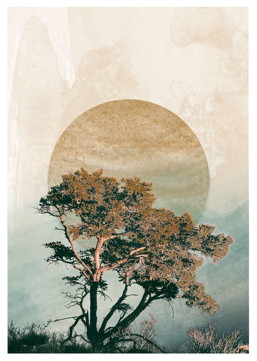 'Moon ' Poster, picture, metal print, paint by Beatrice Art | Displate