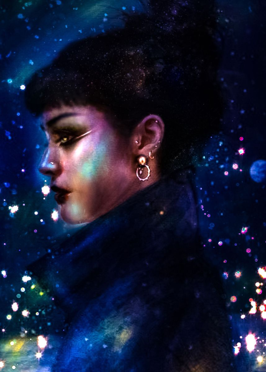 'Among the stars' Poster, picture, metal print, paint by LittleLulu ...