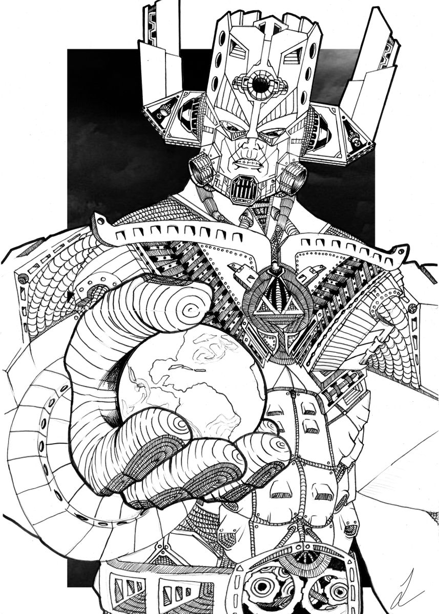 'Galactus' Poster, picture, metal print, paint by Joaquin Guerra ...