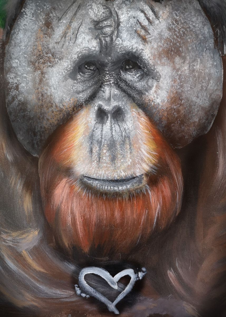 'Love Alpha Orangs' Poster, picture, metal print, paint by Neil Gorman ...