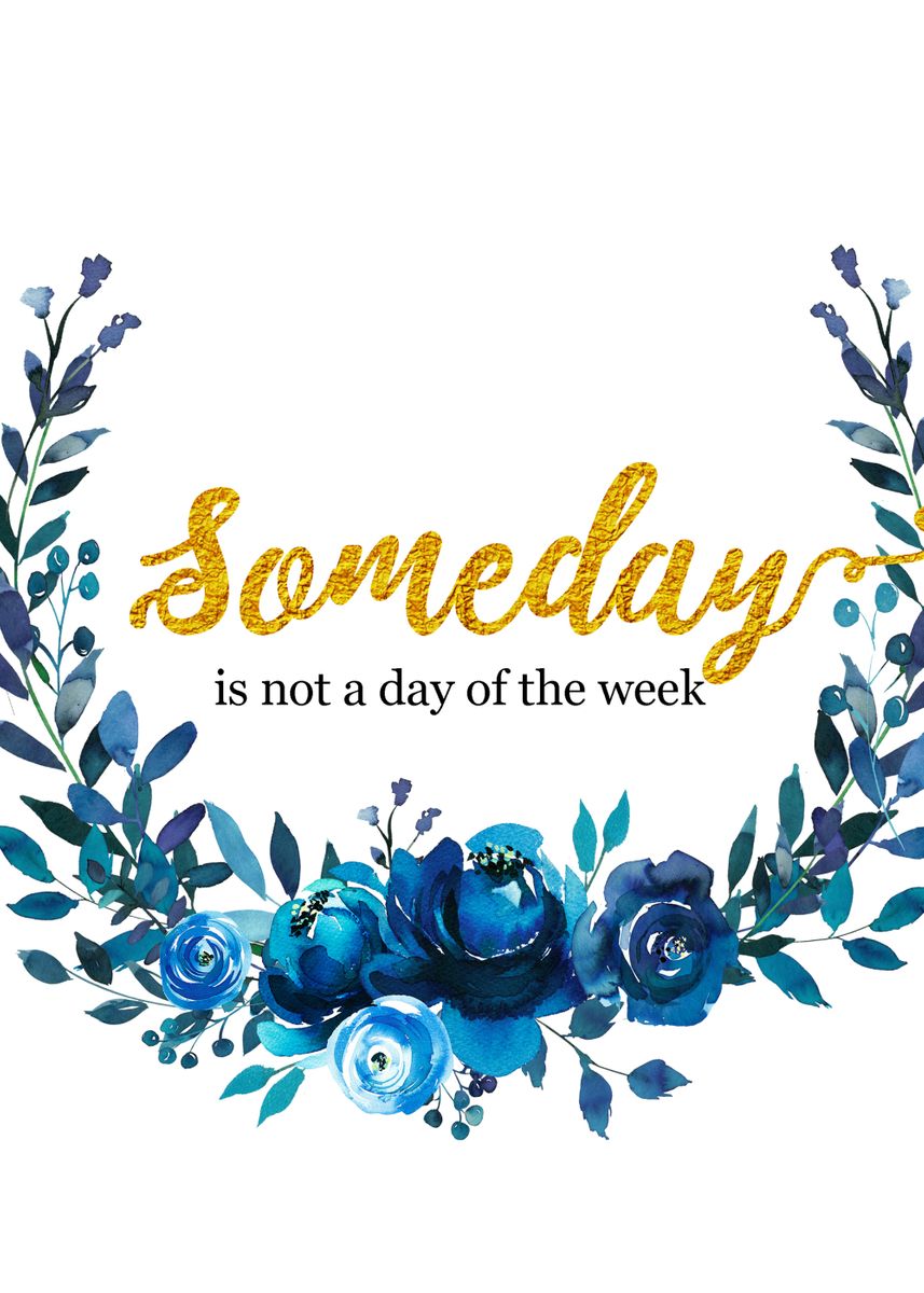 'Someday' Poster, picture, metal print, paint by Juliana RW | Displate