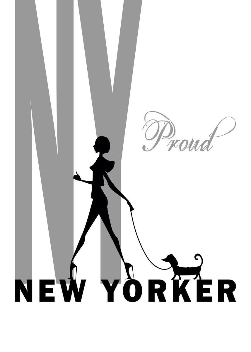 'Proud New Yorker' Poster, picture, metal print, paint by Art Ofphotos ...