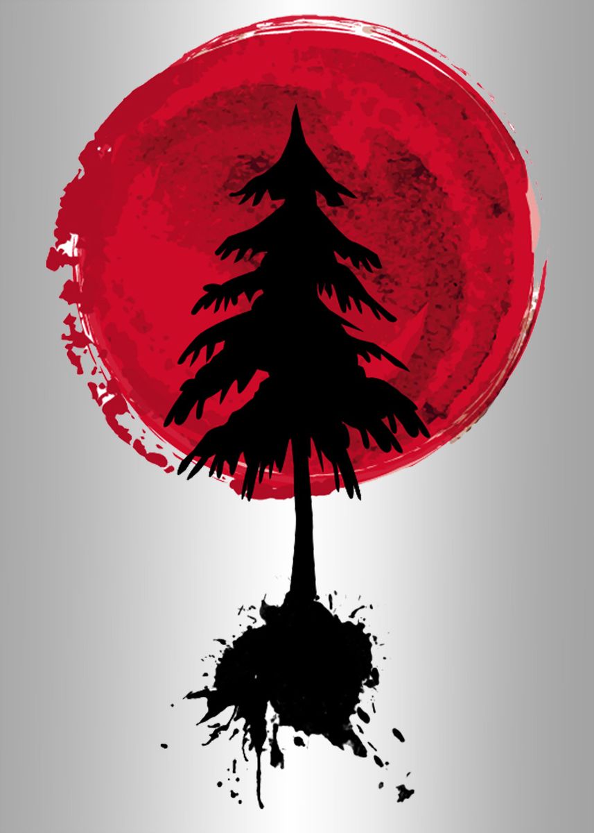 'god tree circle' Poster, picture, metal print, paint by Ridwanart ...