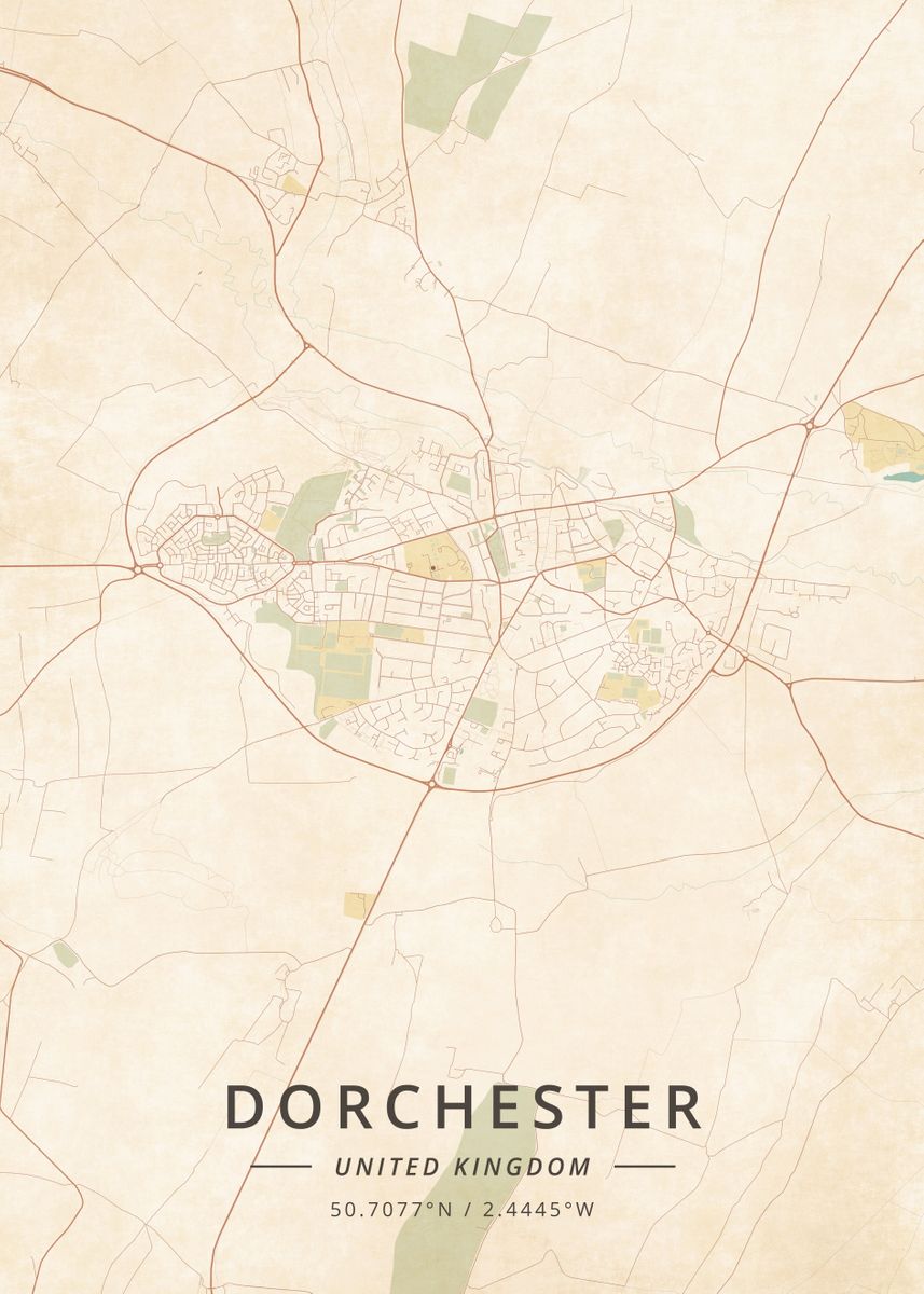 'Dorchester United Kingdom' Poster, picture, metal print, paint by ...