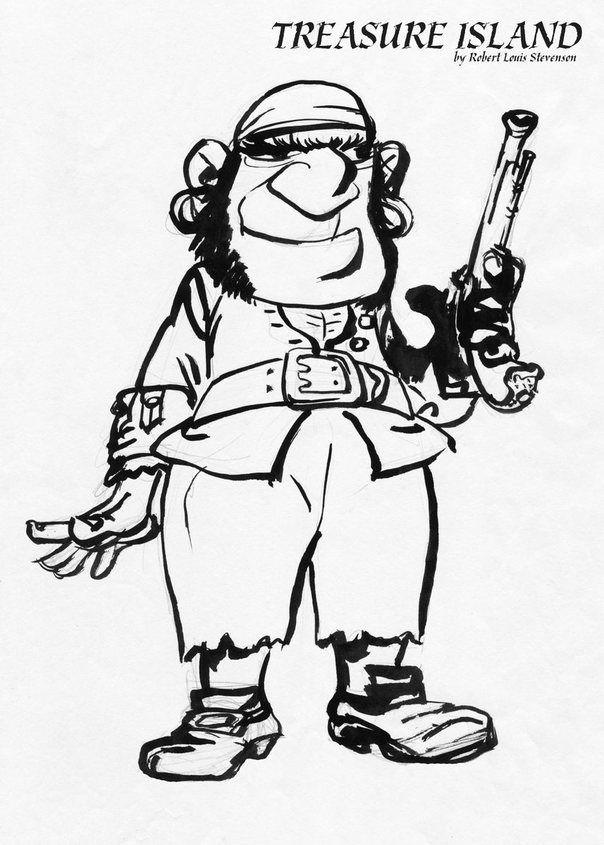 'Character Treasure Island' Poster by Nevena Koleva | Displate