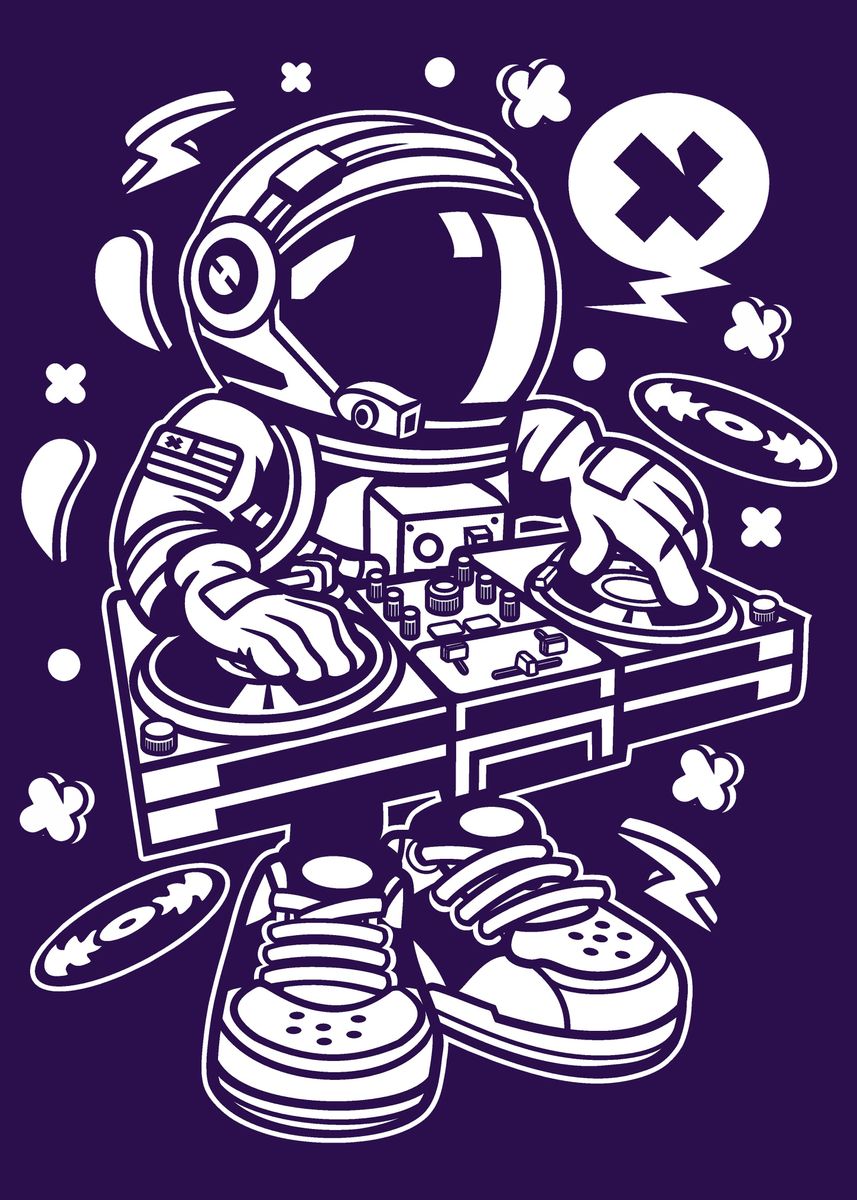 'Dj Astroboy' Poster by Snazzy | Displate