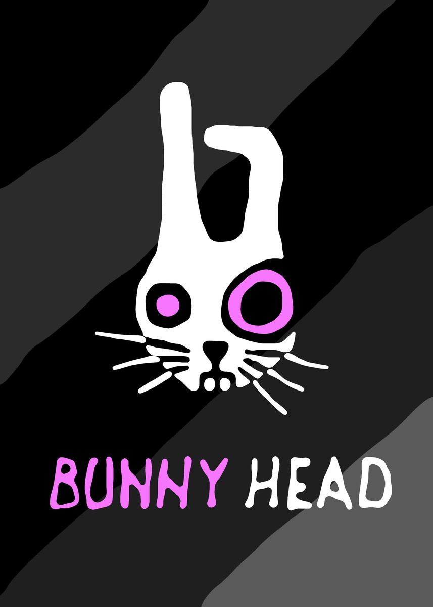 'Bunny Head Minimal Design' Poster by Alex | Displate