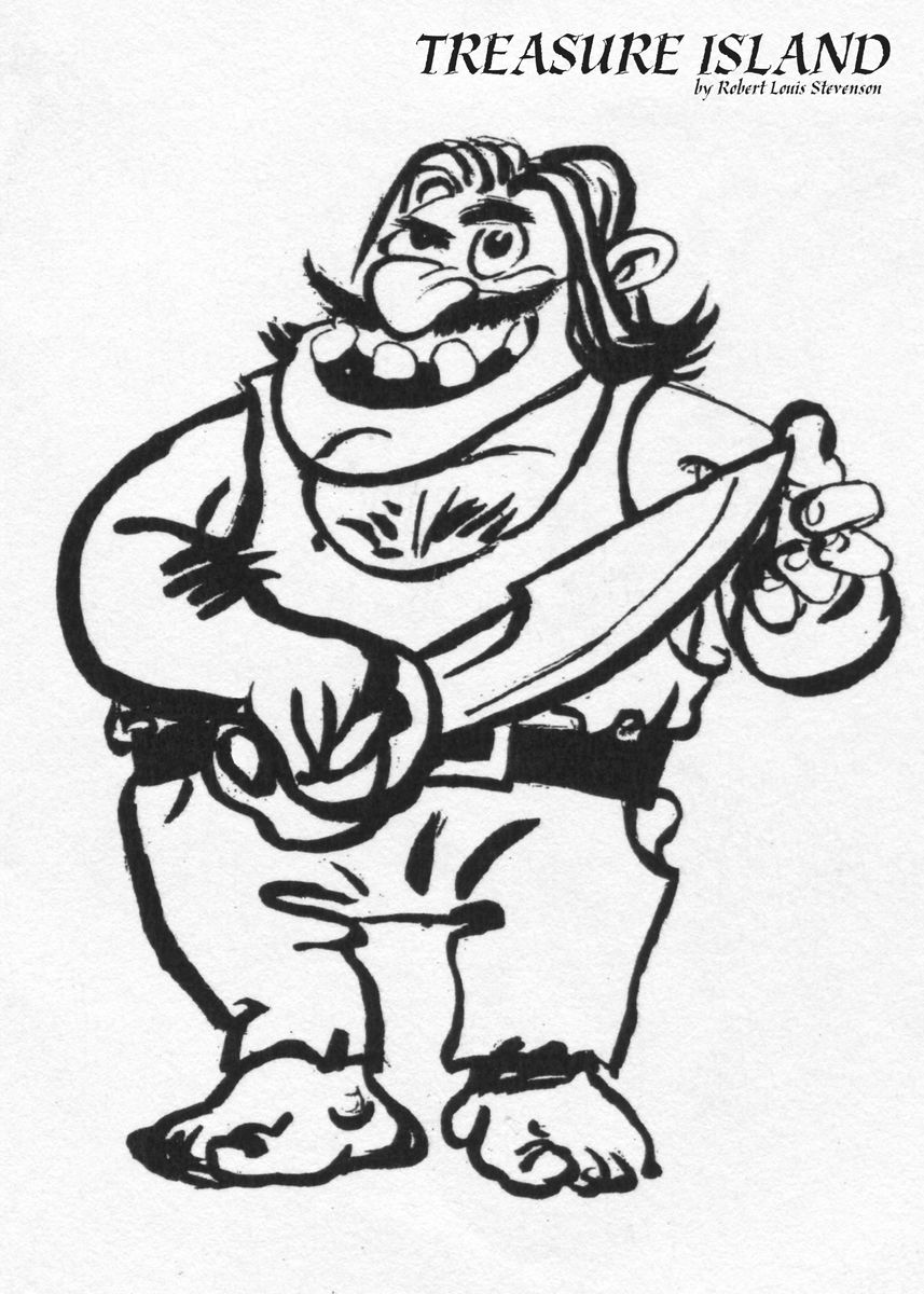 'Character Treasure Island' Poster by Nevena Koleva | Displate