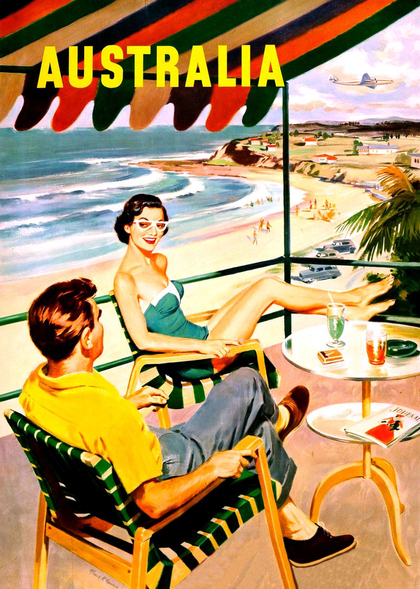 'Australia' Poster, picture, metal print, paint by Long Shot | Displate