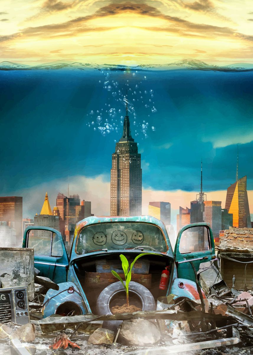 'Live Love life aftermath' Poster, picture, metal print, paint by ...