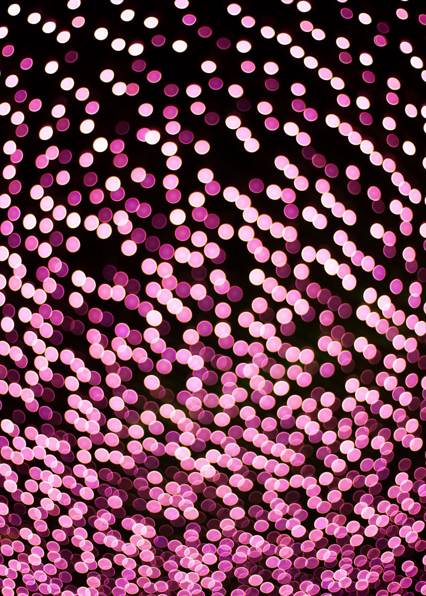 'Pink city lights' Poster, picture, metal print, paint by Anastasiia ...