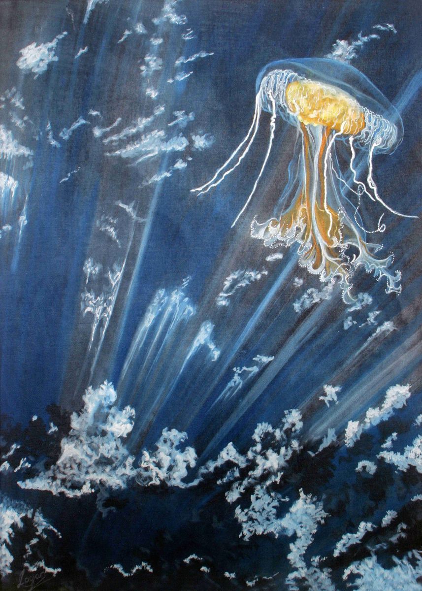 'JELLY BIRD' Poster, picture, metal print, paint by Collywobbles | Displate