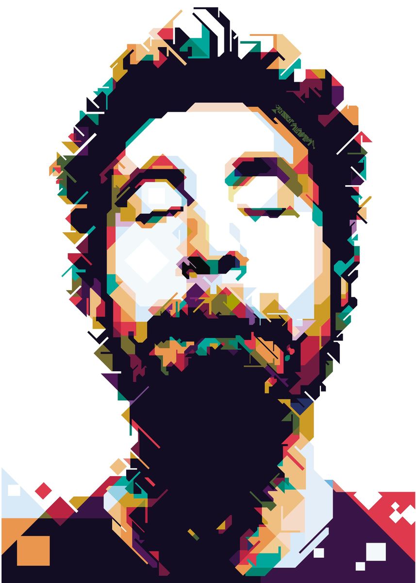 'Serj Tankian SOAD' Poster, picture, metal print, paint by WPAP POP ART ...