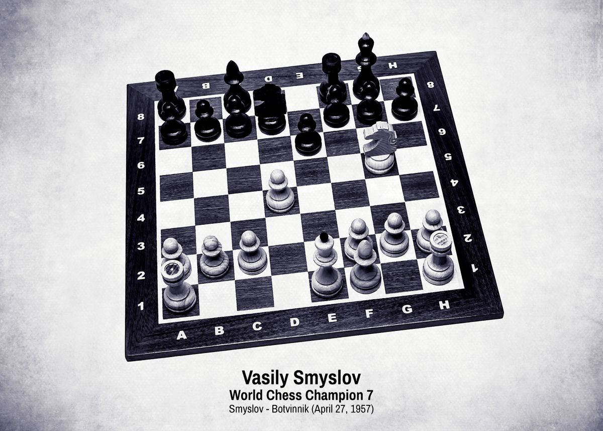 'Smyslov Chess Champion 7' Poster by Art Ofphotos | Displate