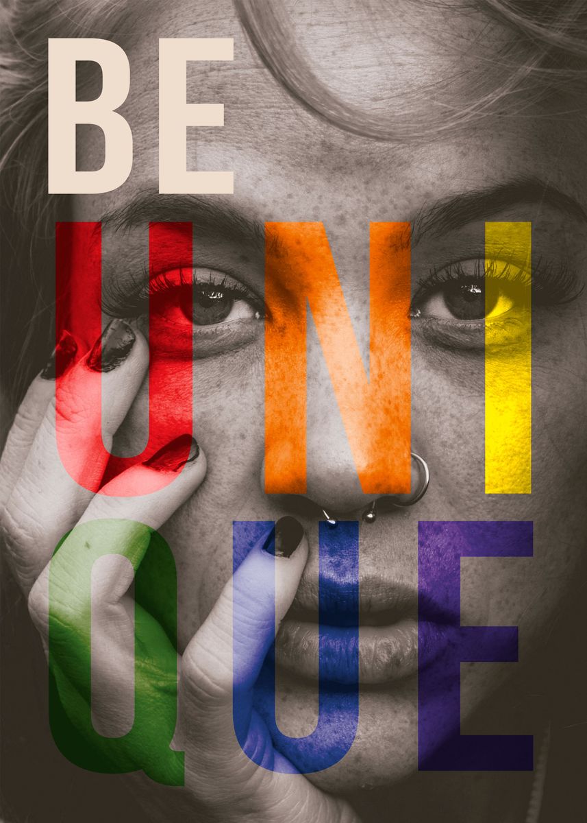 'Be Unique' Poster by Vero V | Displate