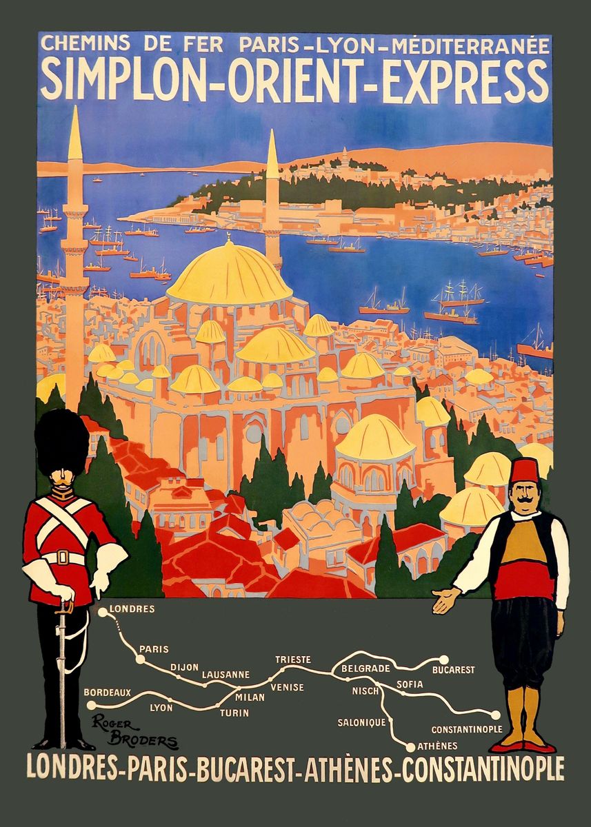 'Simplon Orient Express' Poster, picture, metal print, paint by Long ...