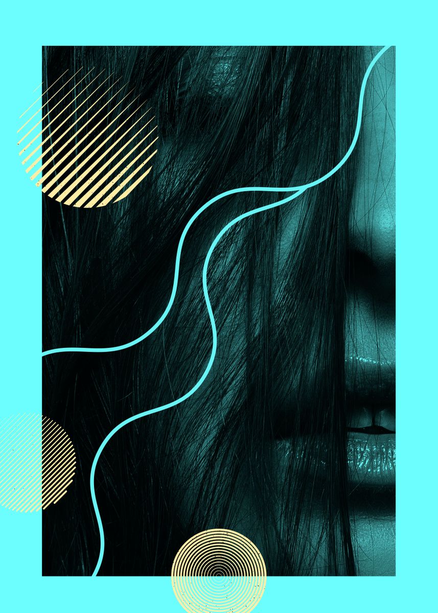 'turquoise' Poster by eze | Displate