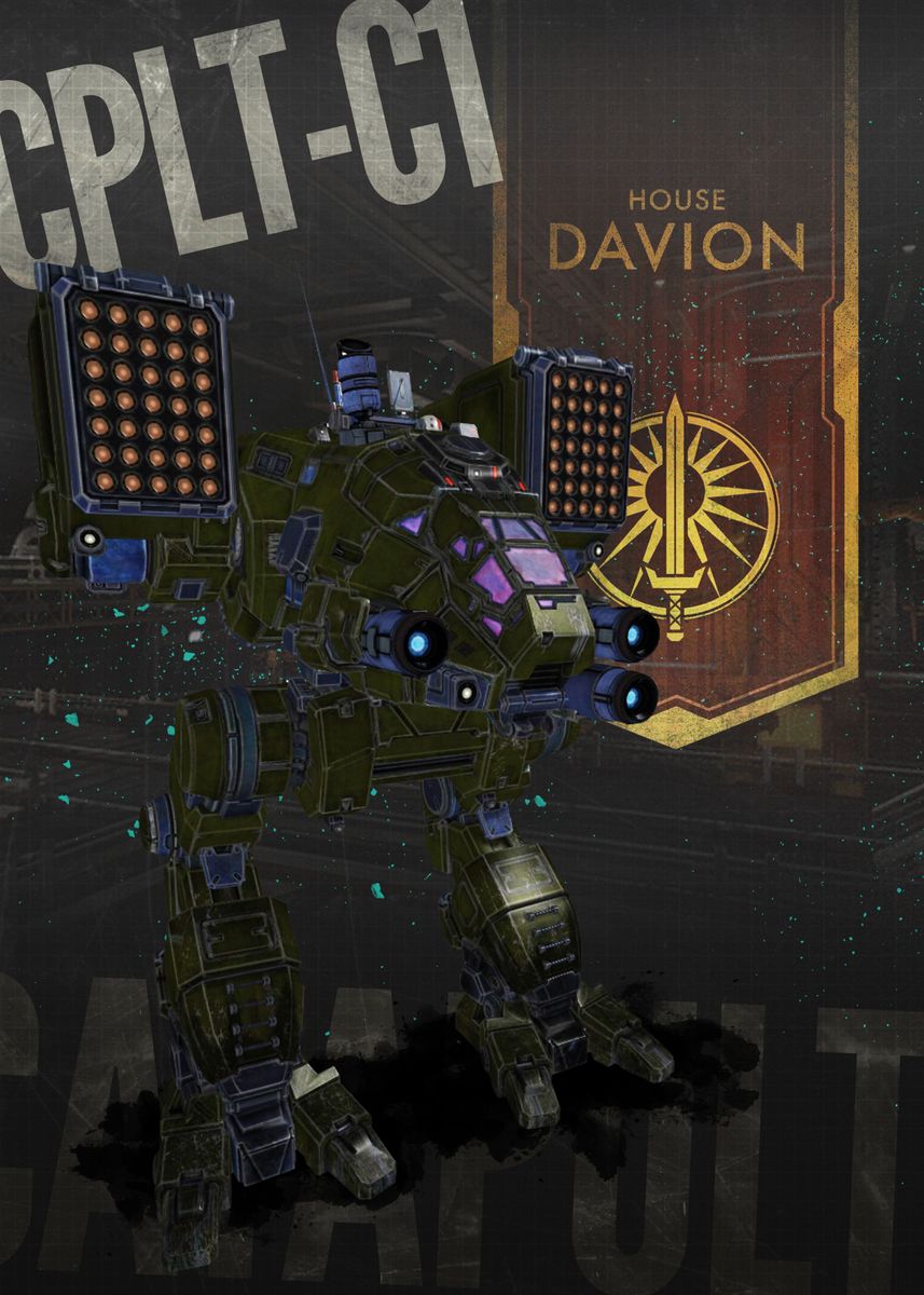 'Davion Catapult' Poster, picture, metal print, paint by Rykker o7 ...