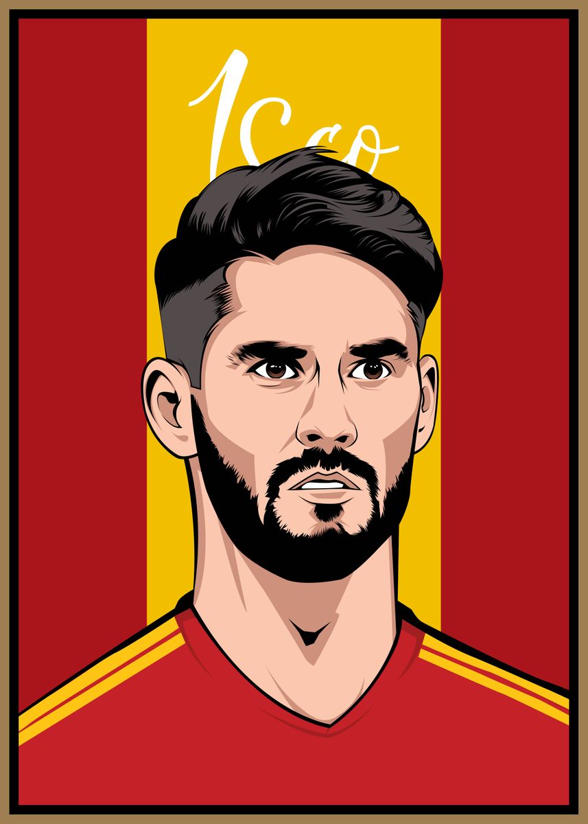 'Isco Pop Art Portrait' Poster, picture, metal print, paint by Grand ...