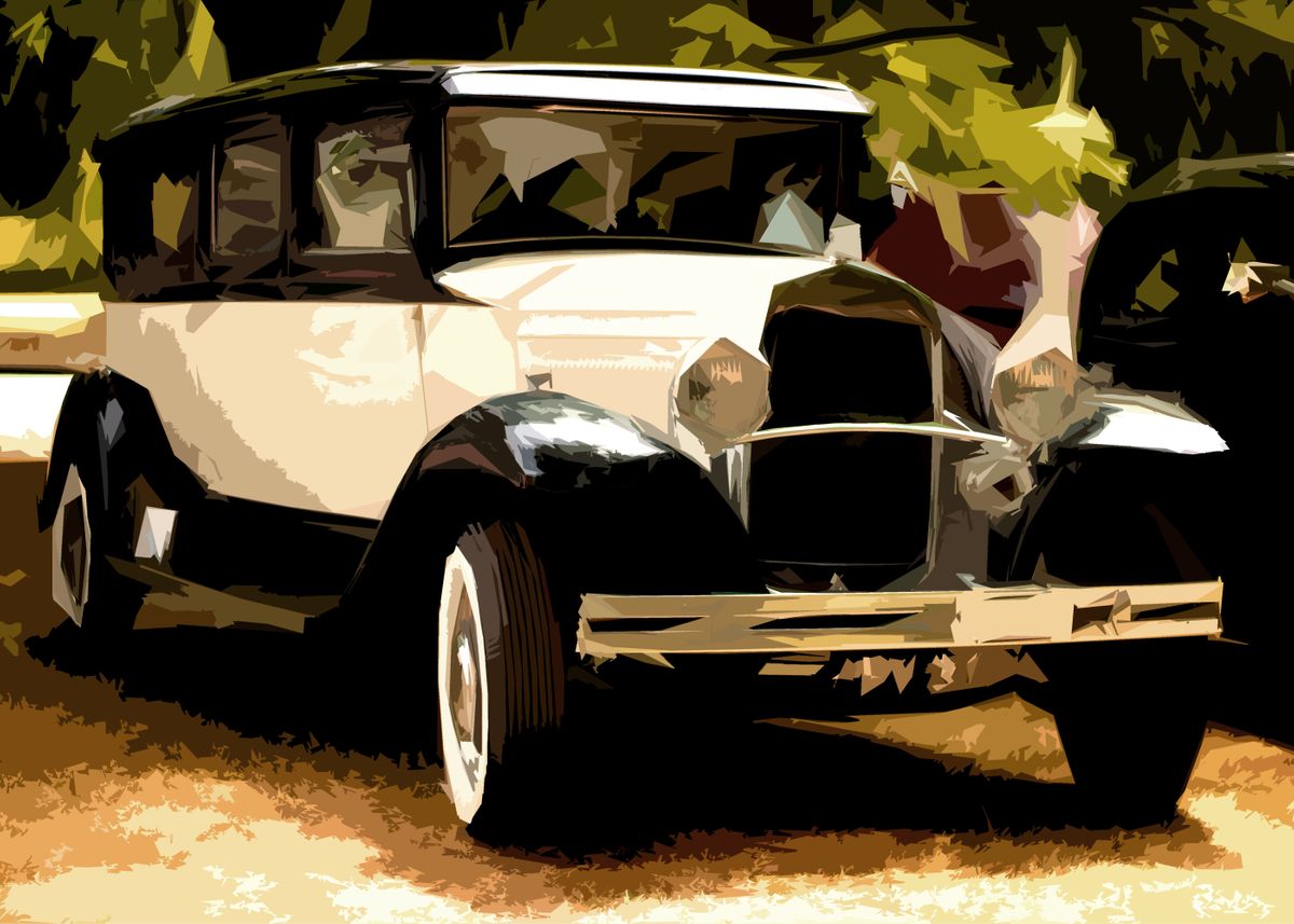 'Black and White Car' Poster by Martin Ingley | Displate