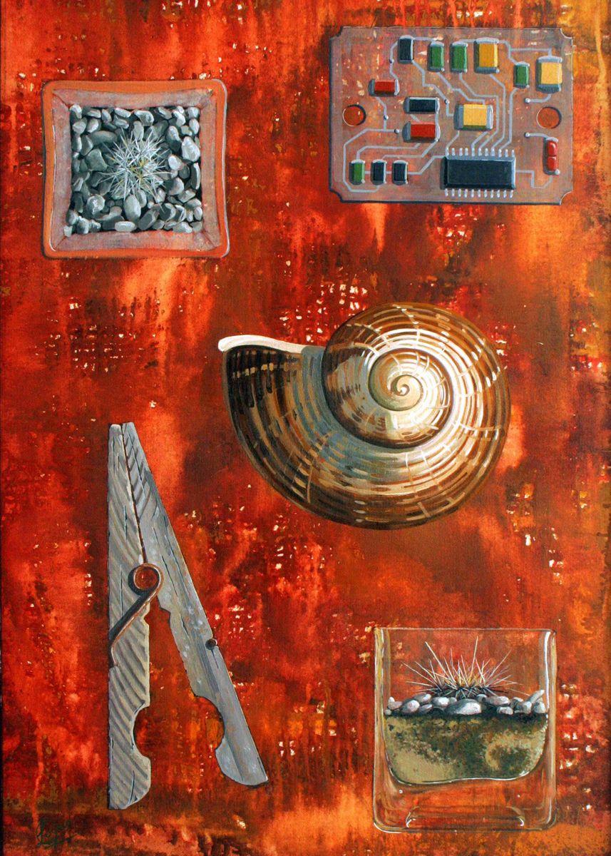 'FOUND OBJECTS' Poster by Collywobbles | Displate