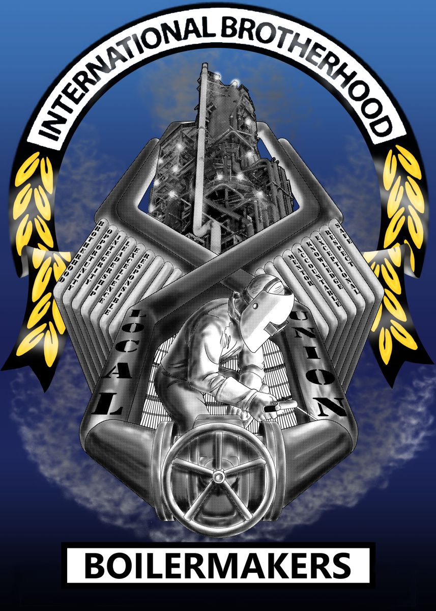 'Union Local Boilmaker' Poster, picture, metal print, paint by Concept ...