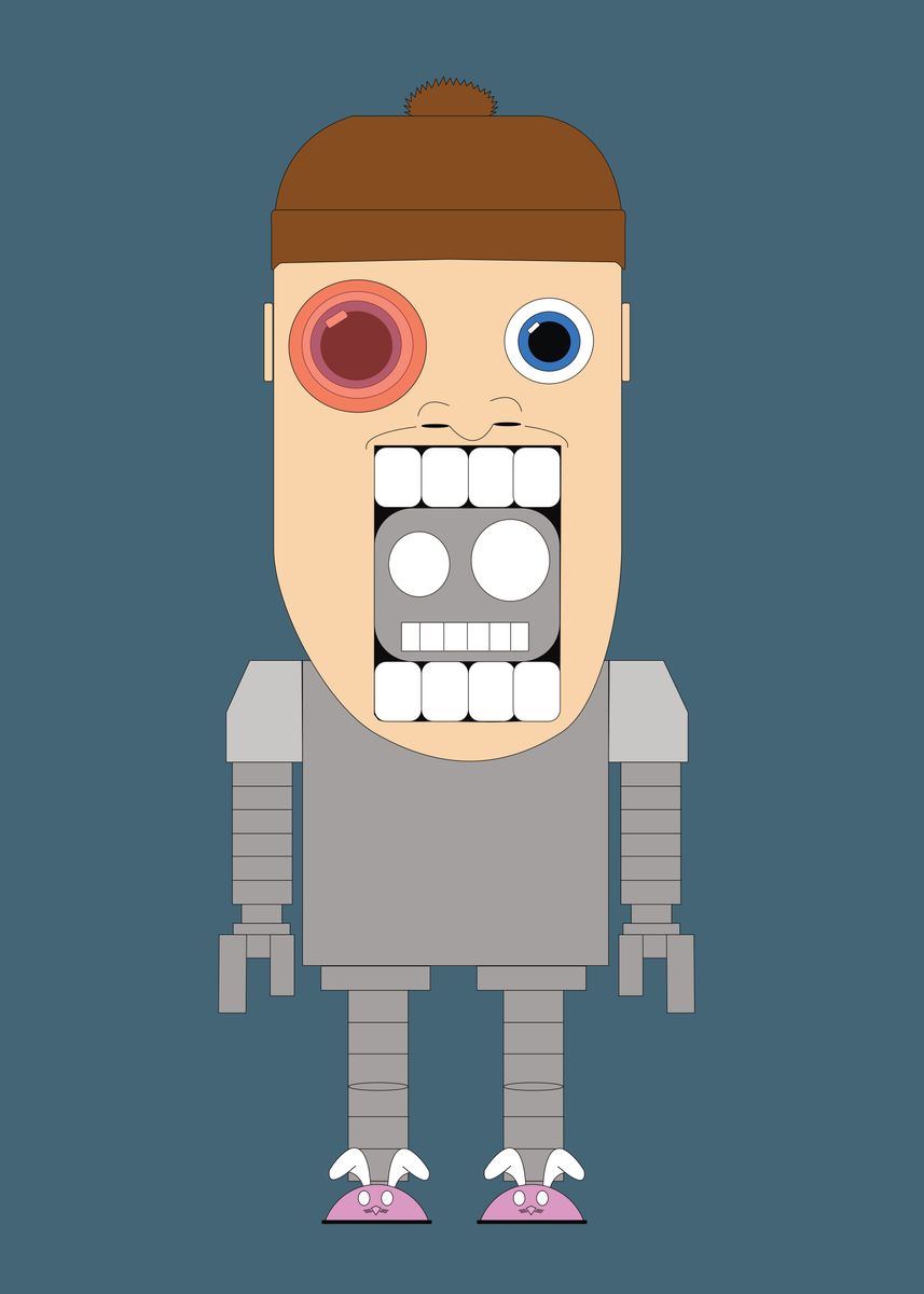 'Playing humans' Poster, picture, metal print, paint by organicmadeit ...