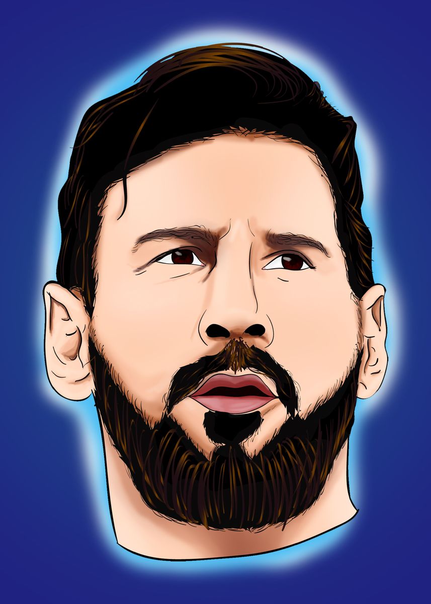 'Lionel Messi' Poster, picture, metal print, paint by Miguel Santana ...