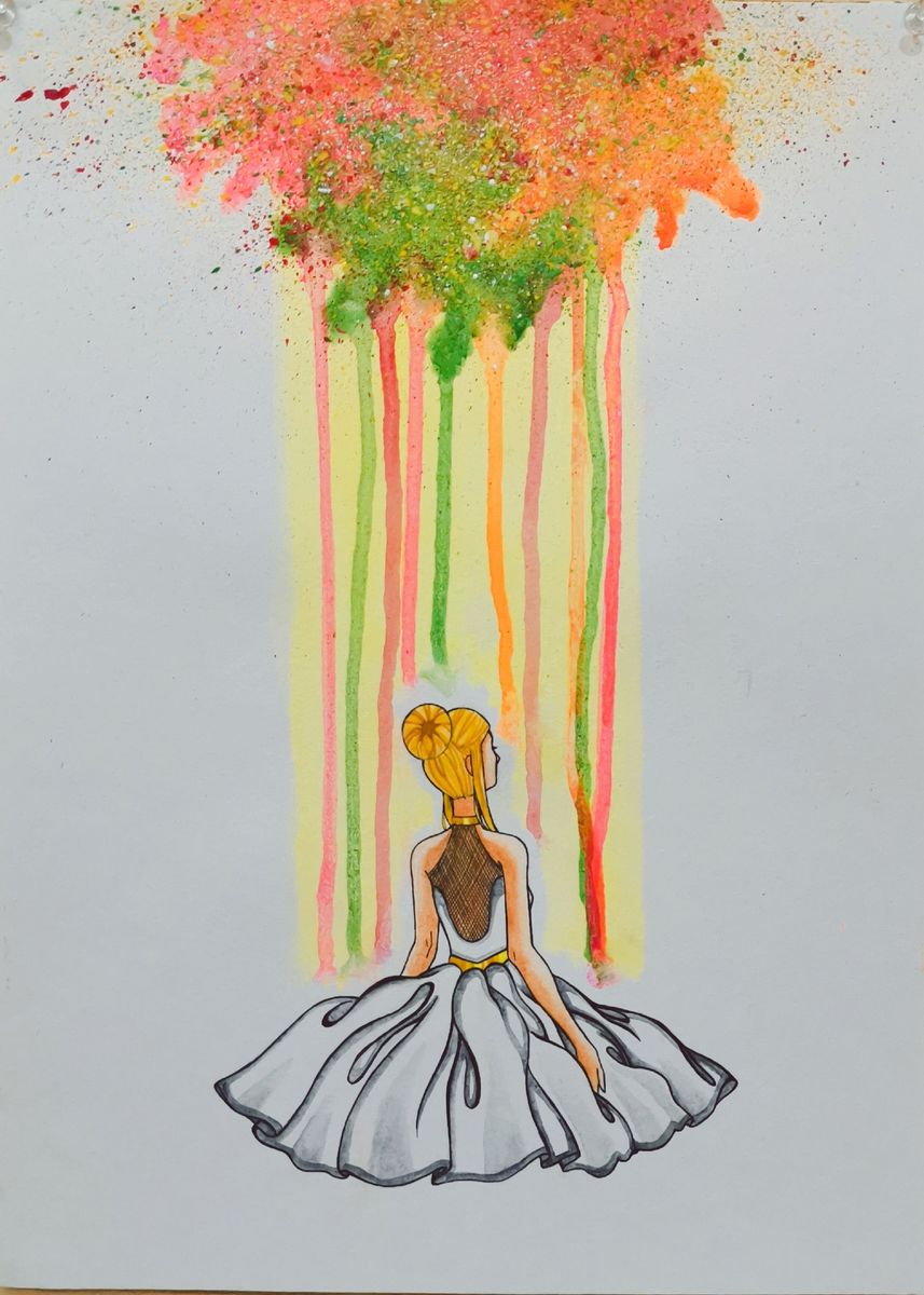 'colors of hope' Poster, picture, metal print, paint by Rania Amin | Displate