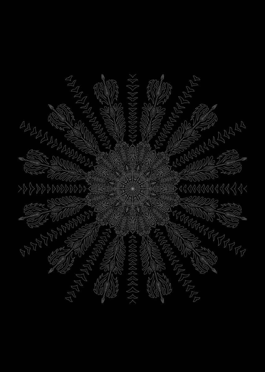 'Abstract mandala' Poster by Oleksandr Kovalov | Displate