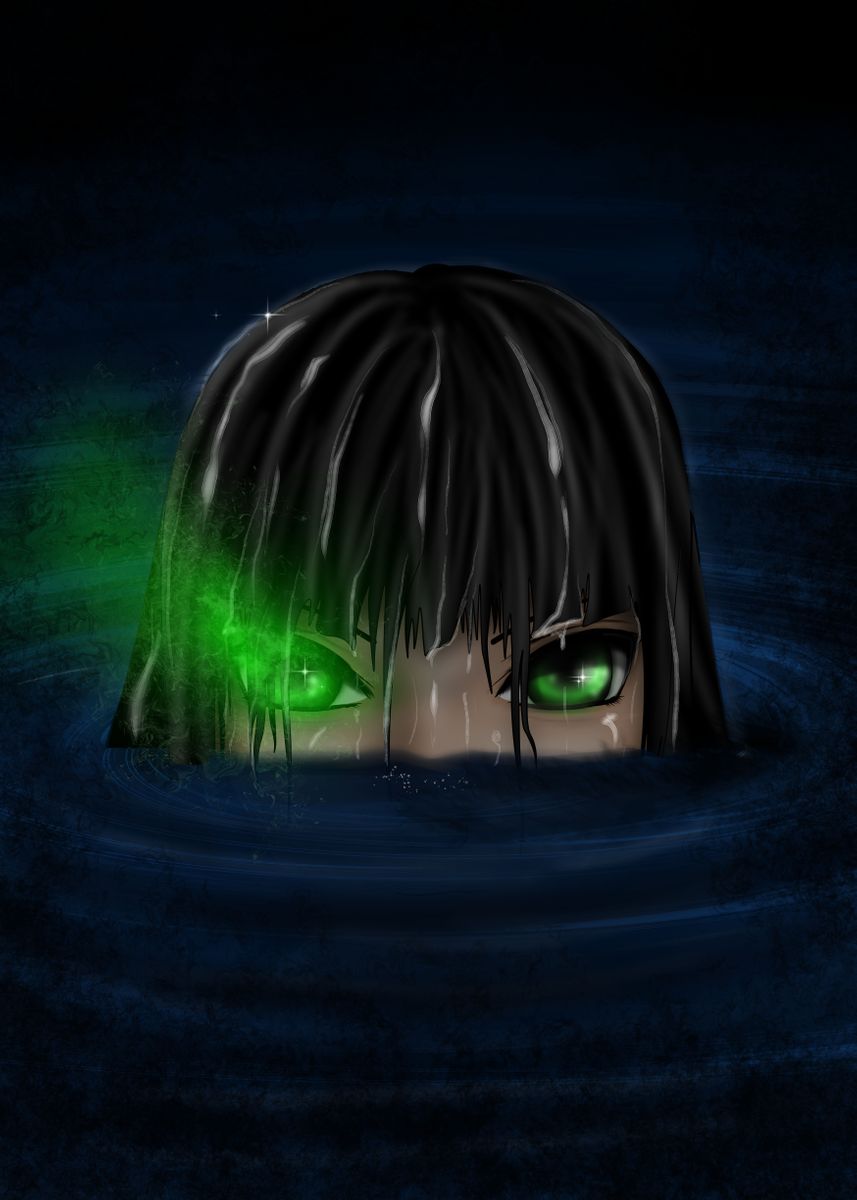 'Beware the Deep' Poster, picture, metal print, paint by Emma Cooper ...