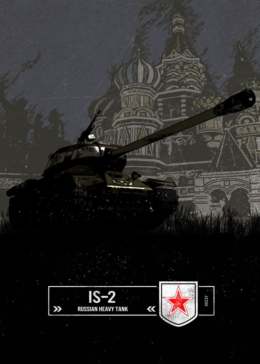 'IS2 Heavy Tank' Poster, picture, metal print, paint by Rykker o7 ...