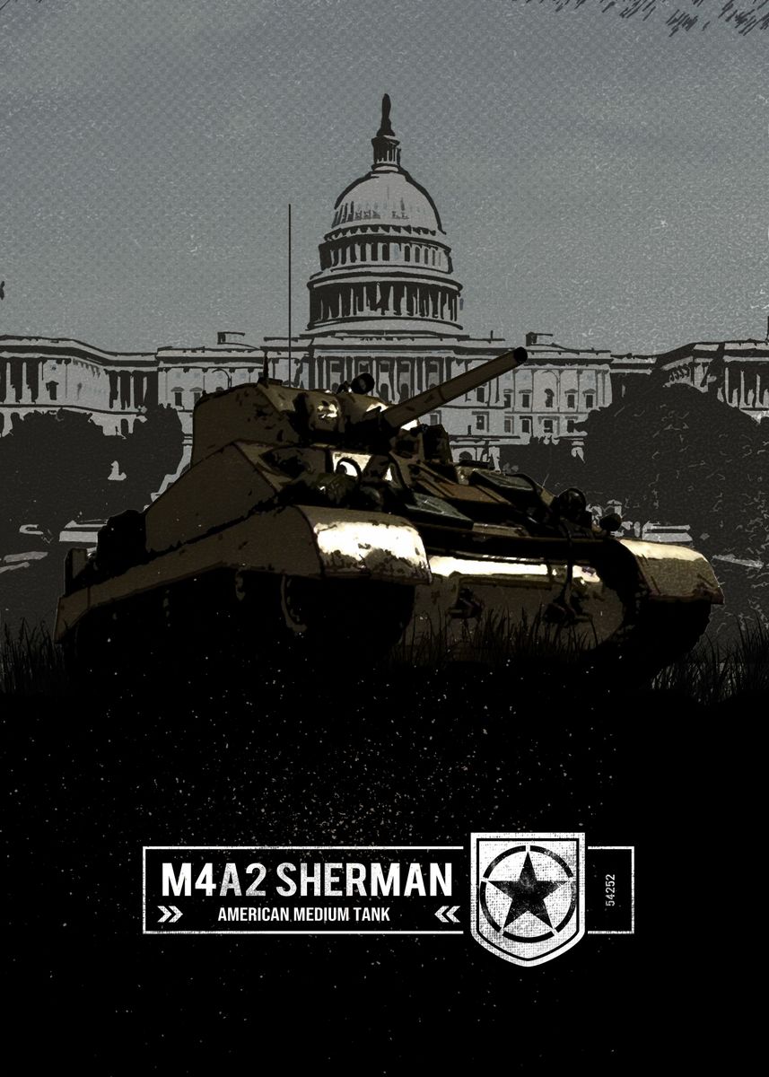 'Sherman' Poster, picture, metal print, paint by Rykker o7 | Displate