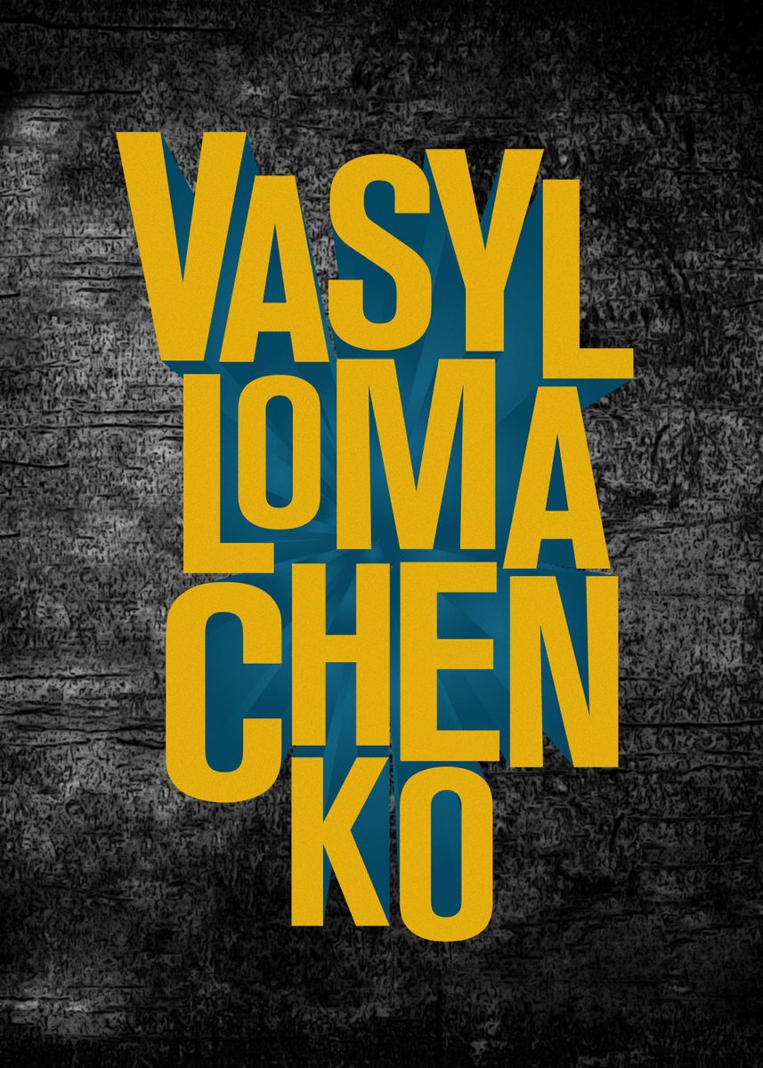 'Vasyl Lomachenko' Poster, picture, metal print, paint by Rico Alonzo ...